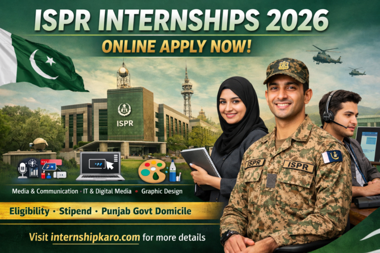 ISPR Internships 2026 – Inter Services Public Relations New ...